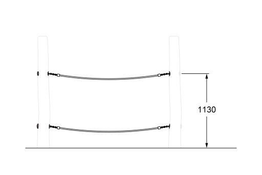 Natural Mini Rope Traverse - Kaebel Leisure